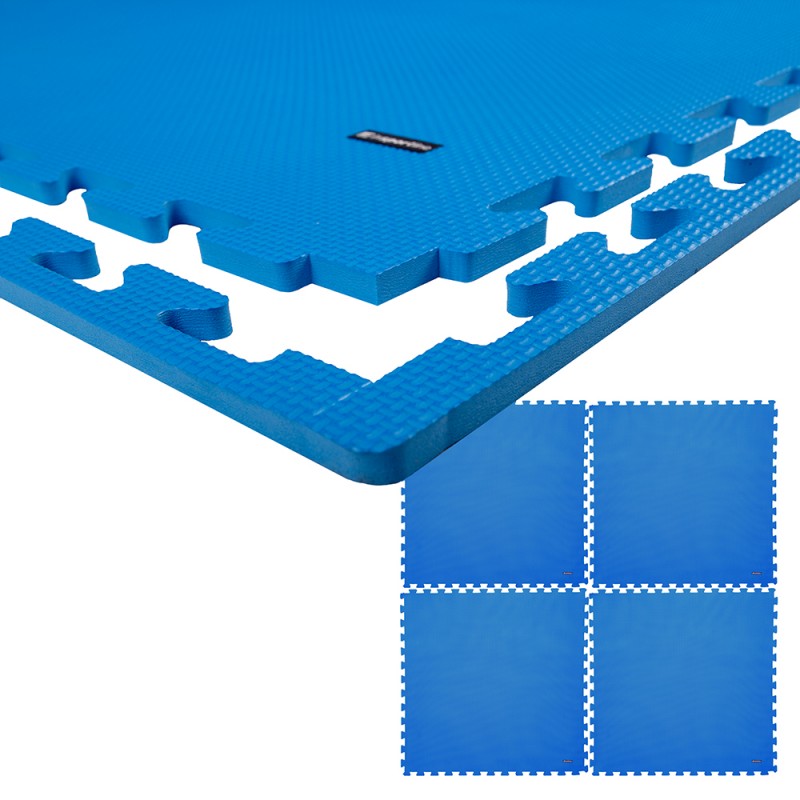 Pack complet de 4 dalles puzzles pour home-gym et espace fitness yoga